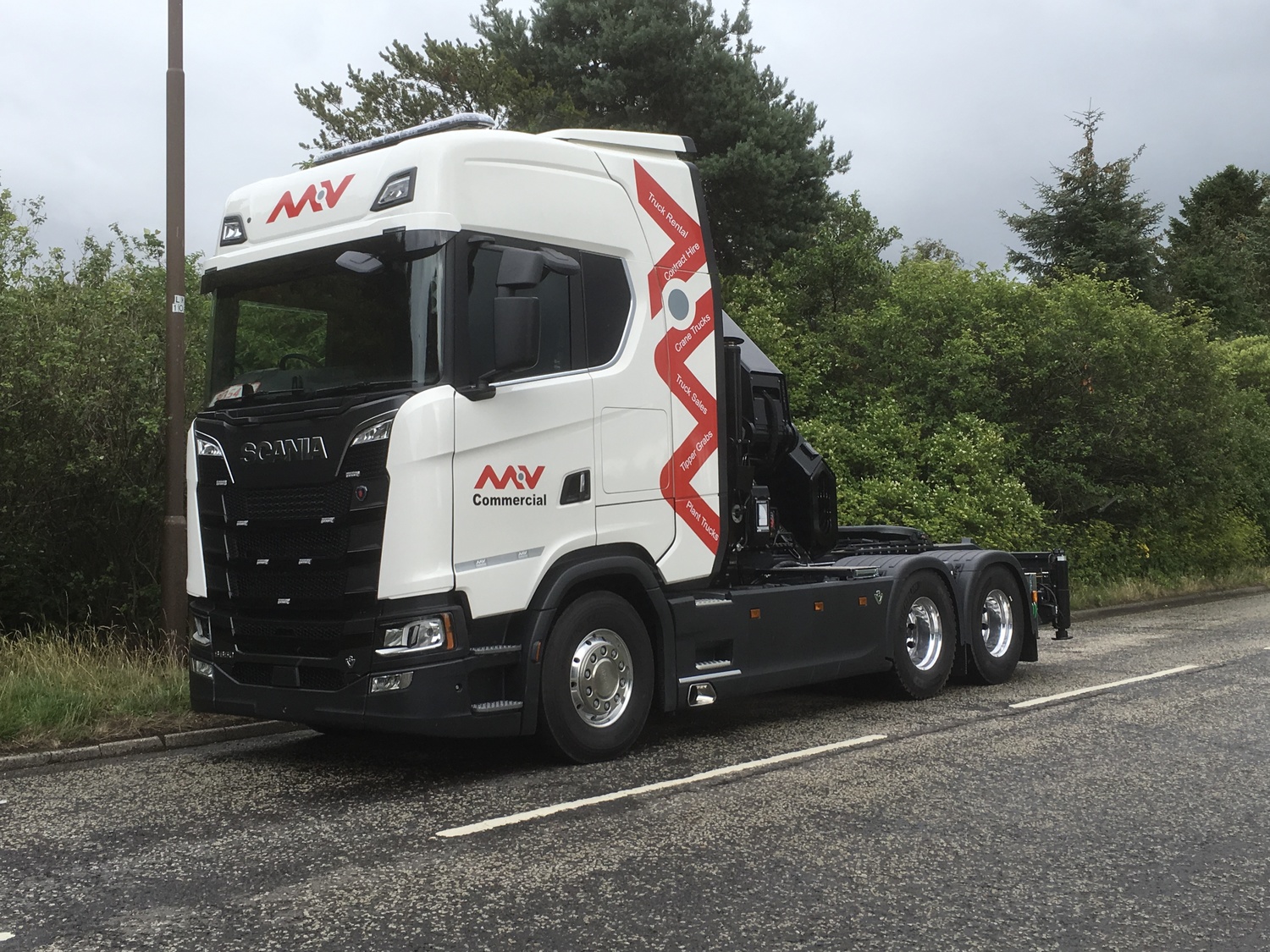 Scania S650 V8 Tractor Unit With HIAB Crane Truck For Hire MVB117 | MV ...